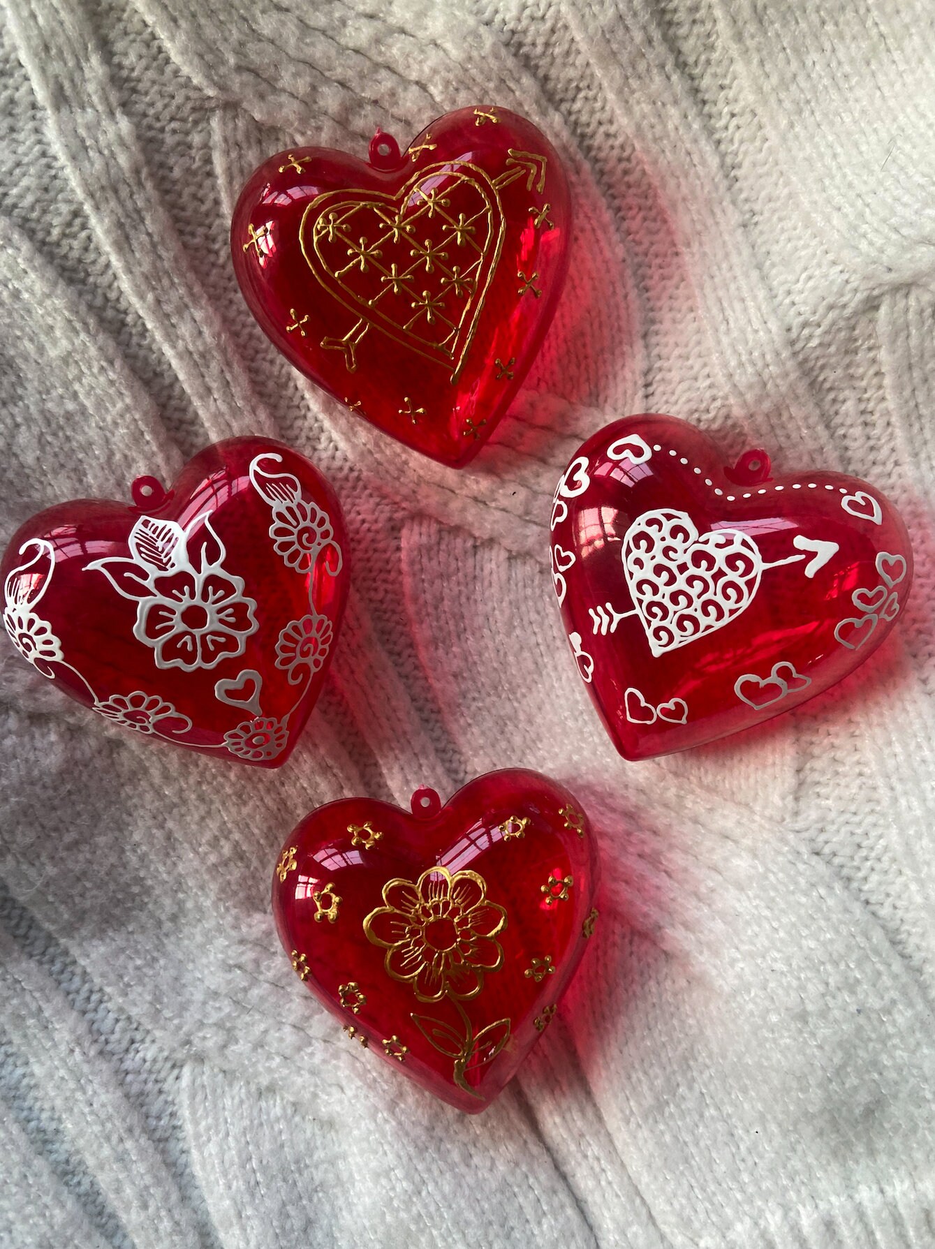 Plastic Henna Heart Containers - Etsy