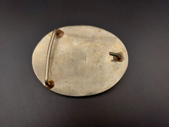 Large Mexican Alpaca belt buckle, horse motif with ab… - Gem