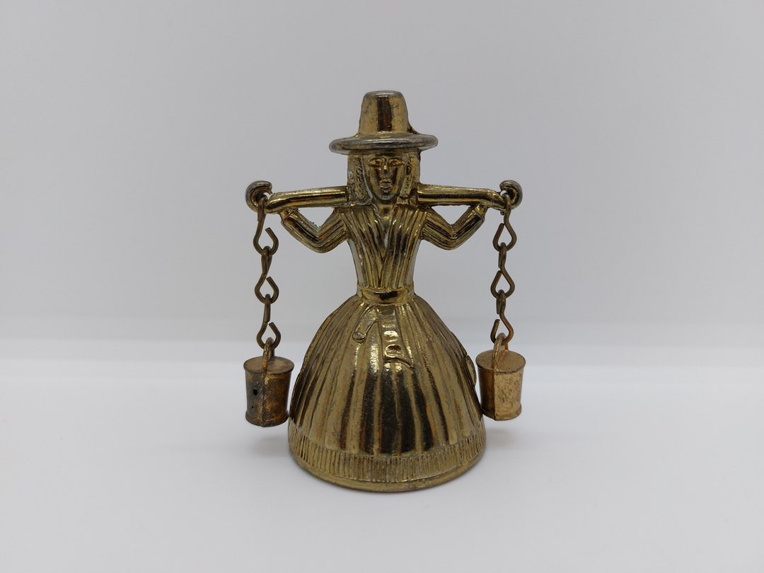Brass Milk Maid Bell With Milk Pail Clappers, 1940s Made in England - Etsy