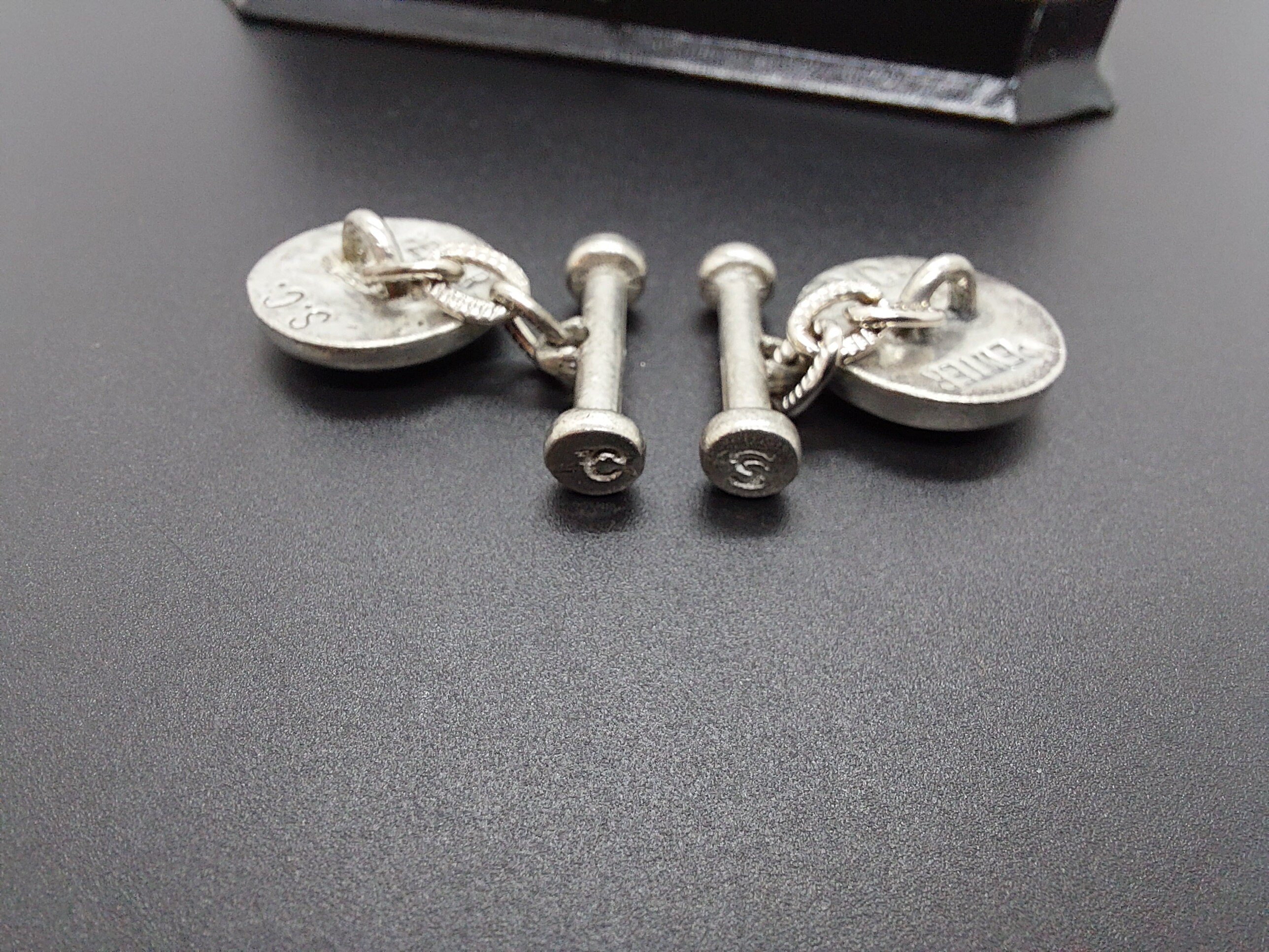 Vintage Simon Carter Pewter Cufflinks Handmade in Case - Etsy