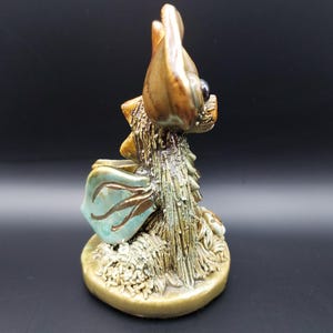 Yare Designs Pottery Dragon, Made in England, Green and Gold, Floral Details, 4" Tall - Etsy