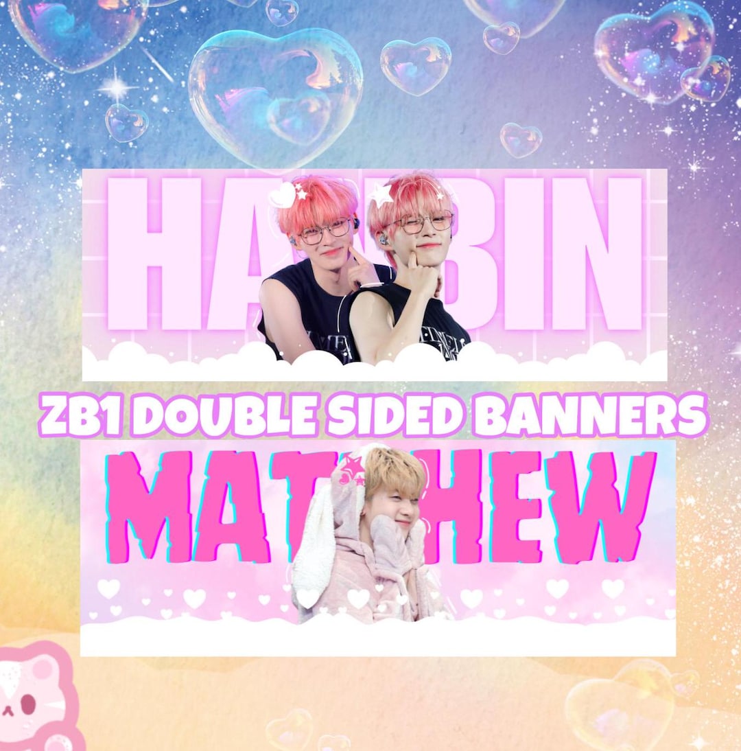 ZEROBASEONE Concert Hand Banners! Double Sided Glossy / K-pop Concert ...