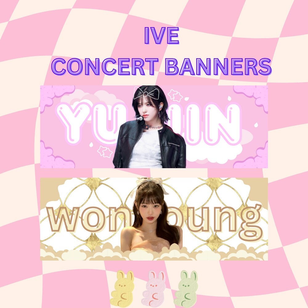IVE Concert Banners / Double Sided Kpop Concert Banner - Etsy