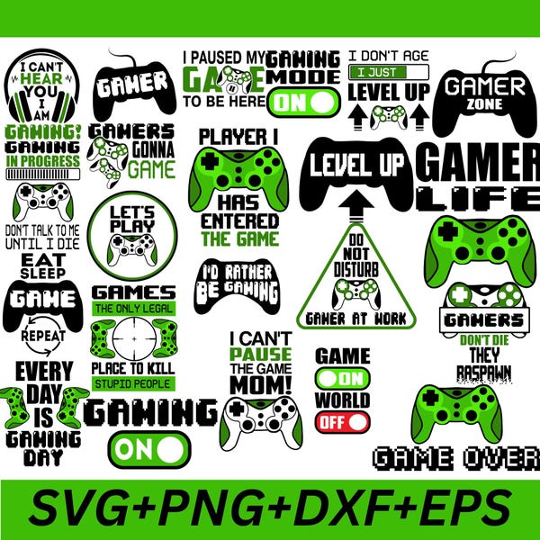 Gaming Svg - Etsy