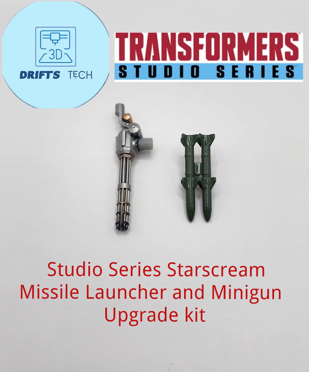 Missile Launcher & Minigun for Transformers Studio Series 06,21 ...