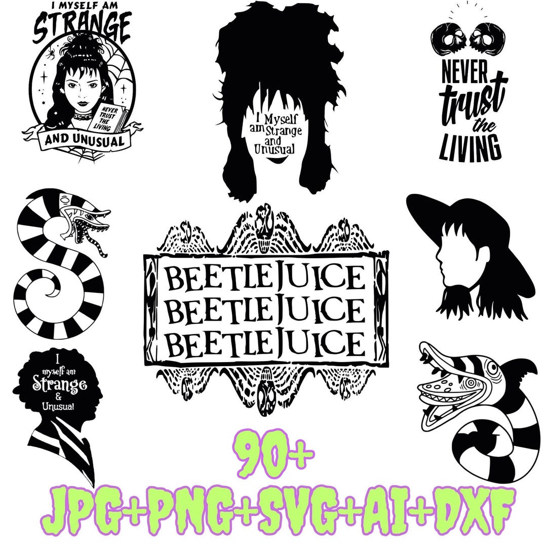 Beetlejuice SVG Bundle, Svg Files for Cricut, Cricut, Silhouette Cut ...