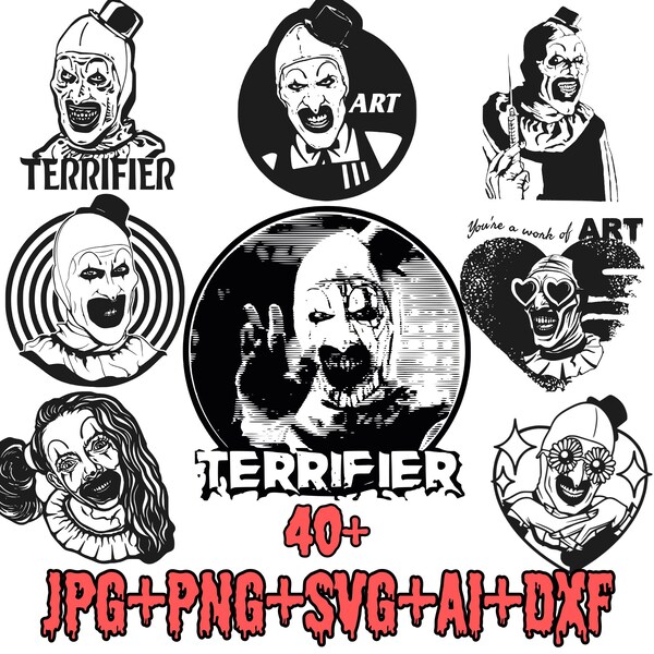 The Terrifier Stencil - Etsy