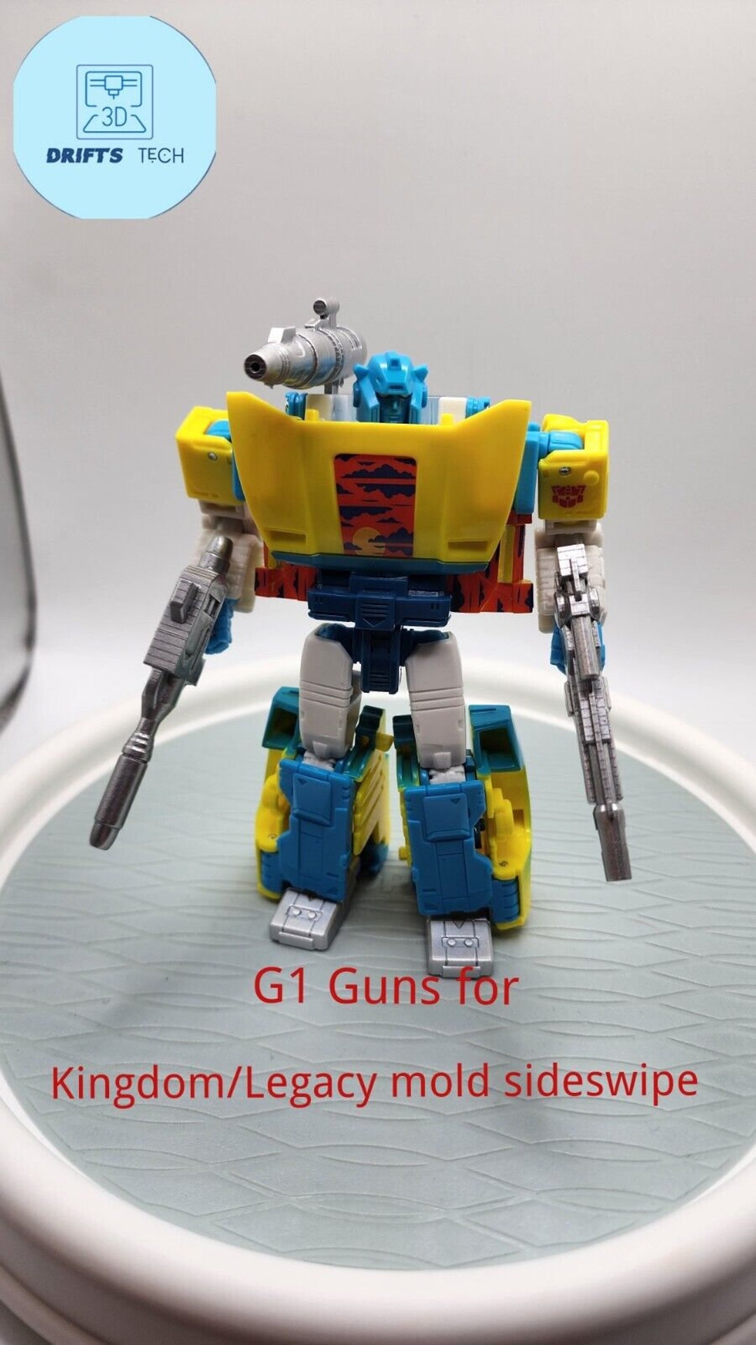 G1 Gun for Transformers Legacy Kingdom Sideswipe Red Alert Upgrade Kit ...