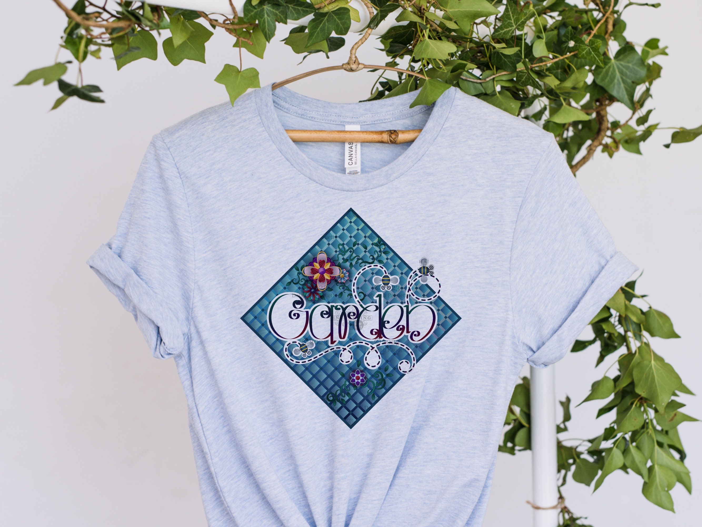 Garden Gazebo Ambigram: Funky Wall Art Calligraphy With Word Clipart, Spring Flowers Clipart ...