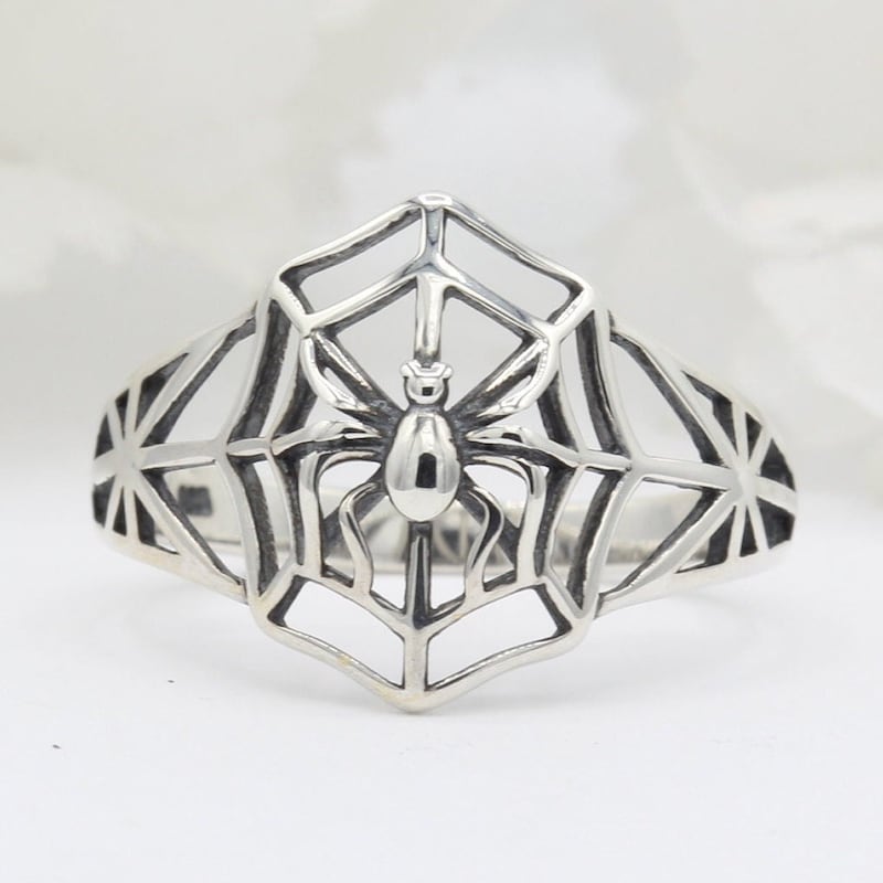 Silver Spider Ring - Etsy