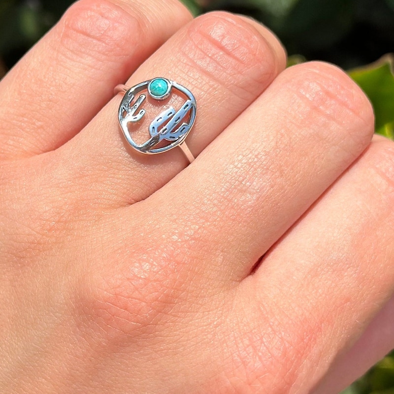 Turquoise Ring Cacti - Etsy UK