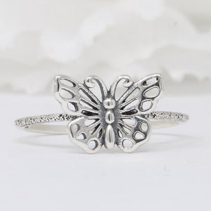 8.4 Mm Butterfly Ring Trendy Band Thumb New Design Solid Band 925 ...