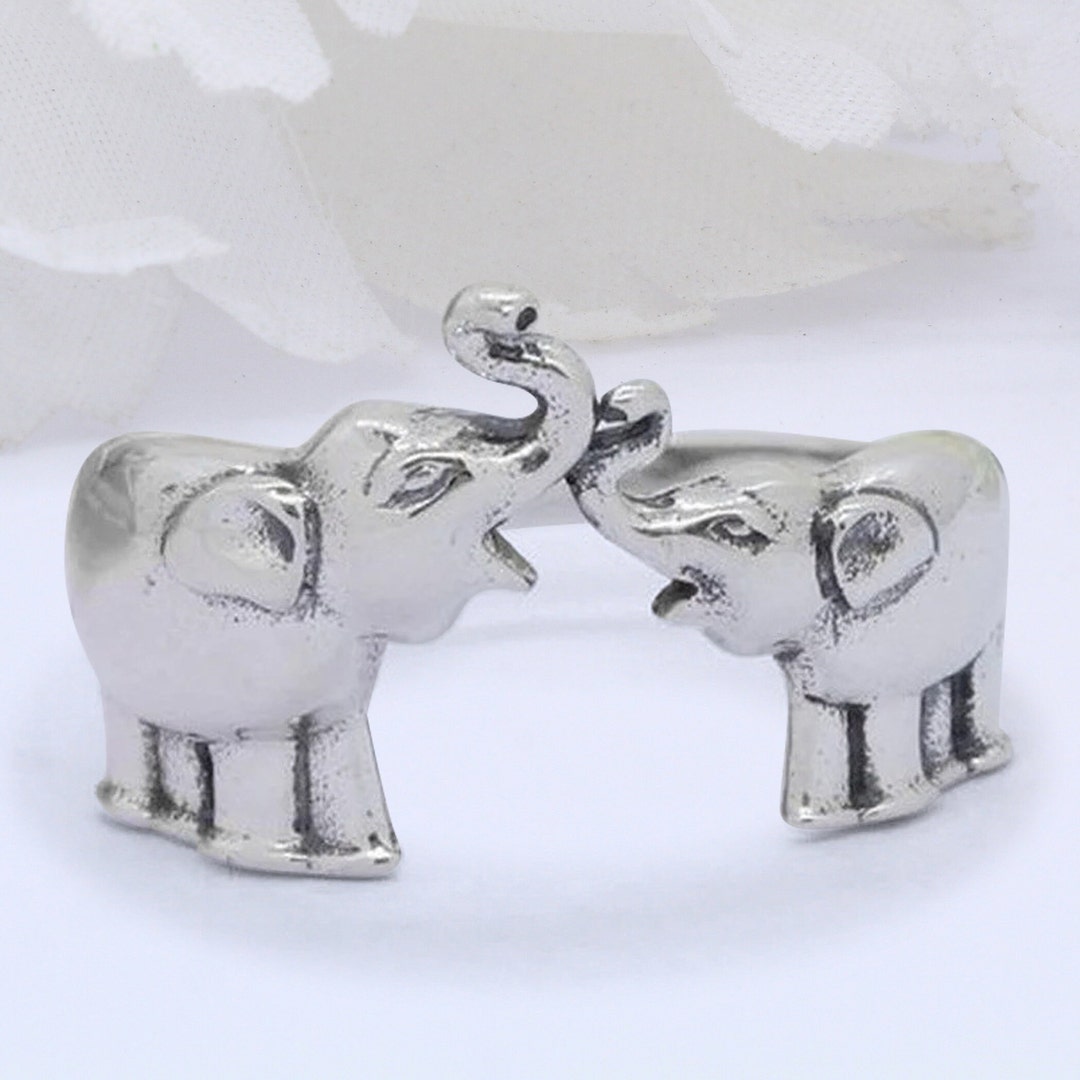 14 Mm Elephants Ring 925 Sterling Silver Oxidized Elephants Shape Ring ...