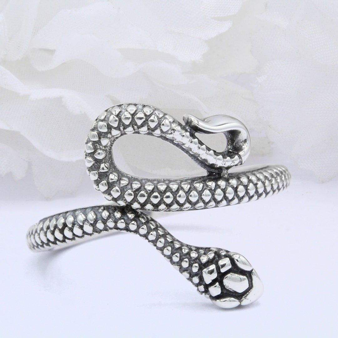 18mm Filigree Swirl Celtic Snake Band Ring 925 Sterling Silver Band ...