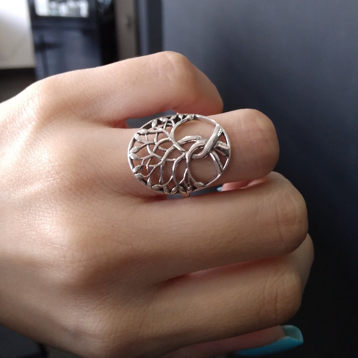 Tree of Life Ring Large Tree of Life 22 Mm New Design Celtic - Etsy