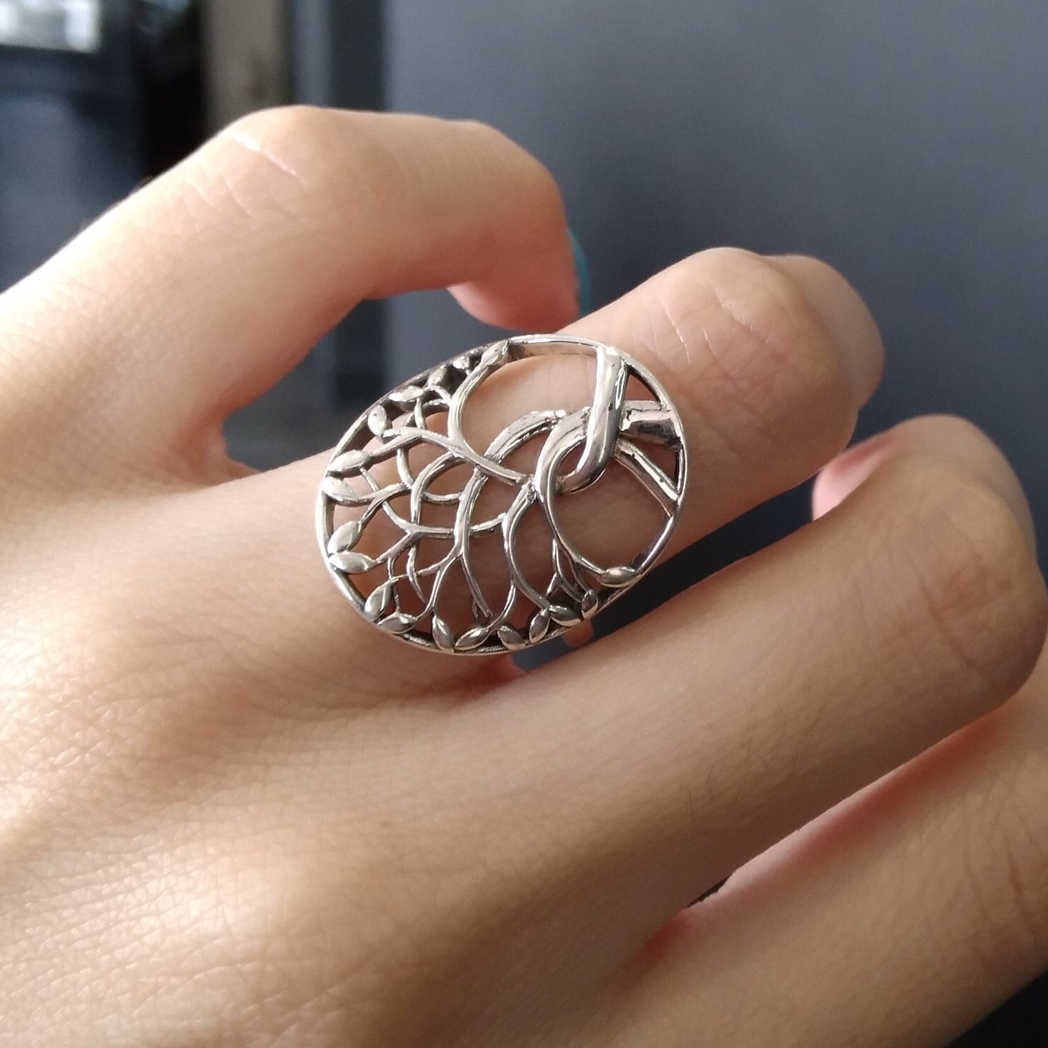 Tree of Life Ring Large Tree of Life 22 Mm New Design Celtic | Etsy