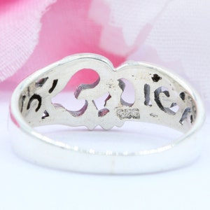OM Ring Band Oxidized 925 Sterling Silver OHM Band - Etsy