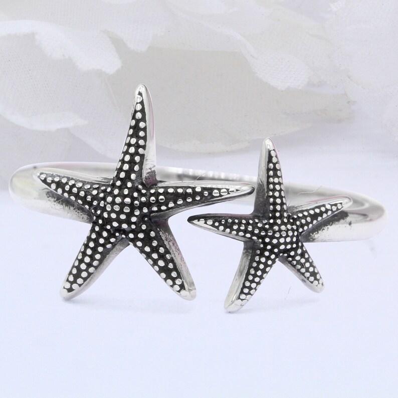 11.5mm Filigree Swirl Celtic Starfish Band Ring 925 Sterling - Etsy