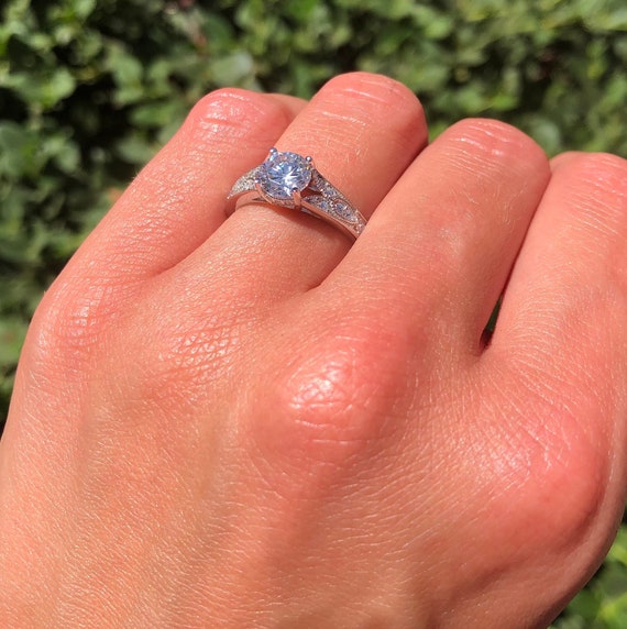 Vintage Style Round Bridal Ring Engagement Wedding Band Ring - Etsy