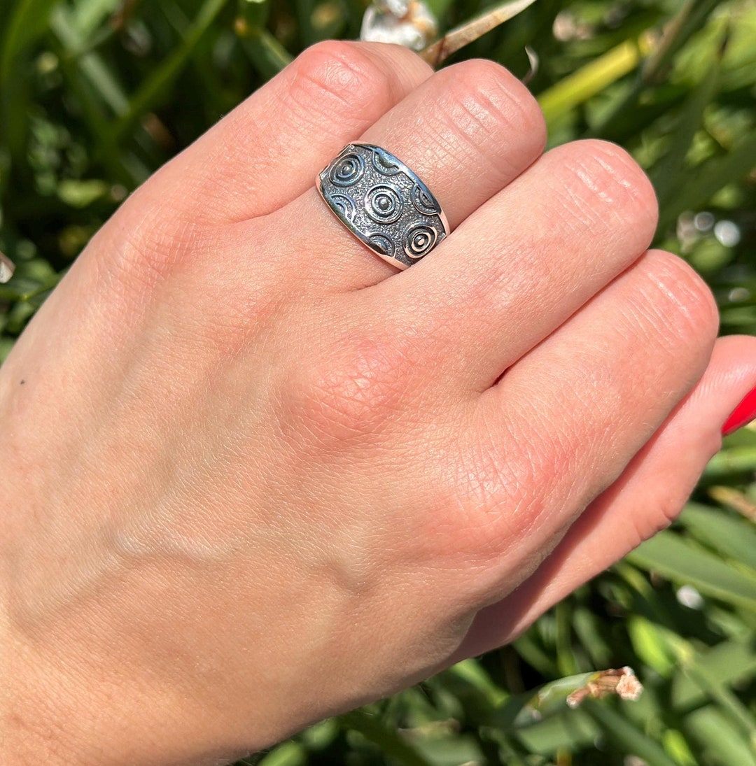 13.7 Mm Pentagram Band Ring Trendy Band New Design Solid Band 925 ...