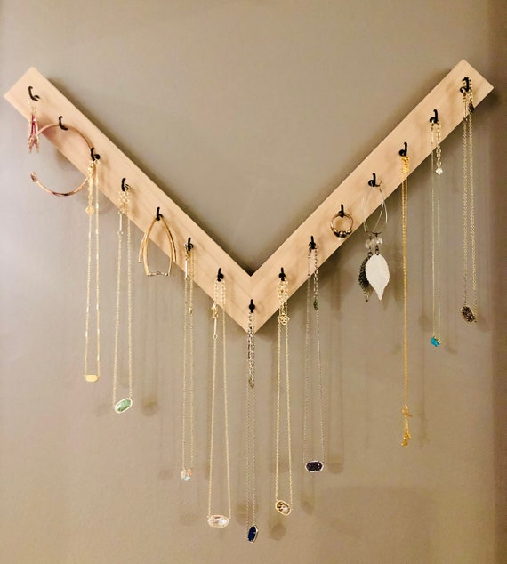 Jewelry Organizer Jewelry Shelf Jewelry Display Wall - Etsy
