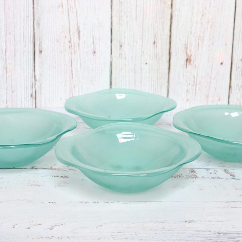 Aqua Glass Plates - Etsy