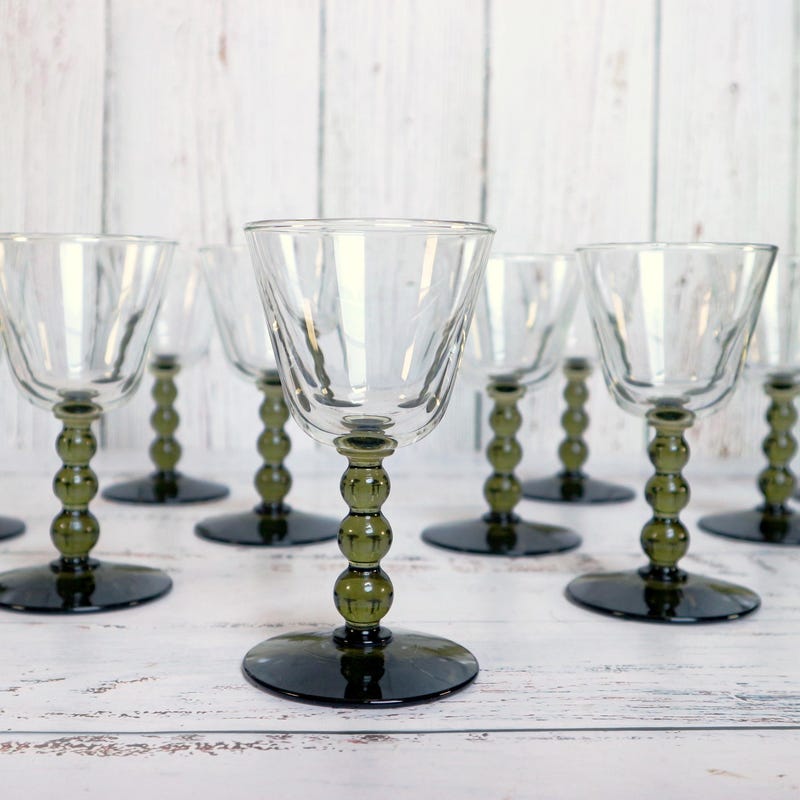 Green Glassware - Etsy