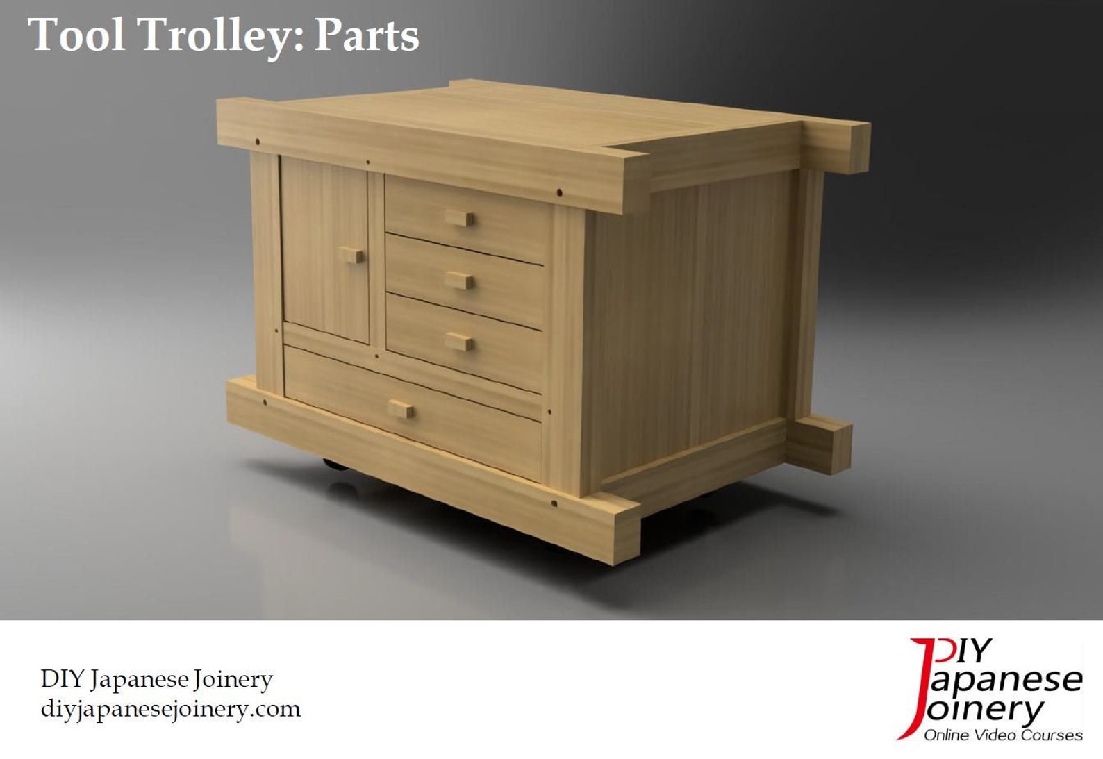 Japanese Style Tool Trolley - Plans and Tutorials - Etsy