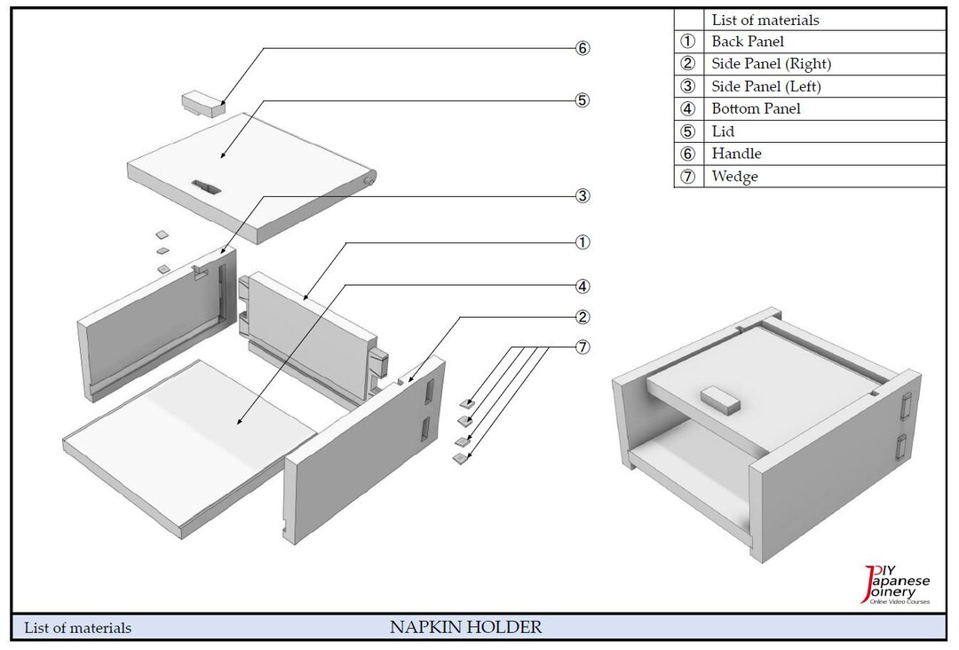 DIY Napkin Holder - Plans and Tutorials - Etsy