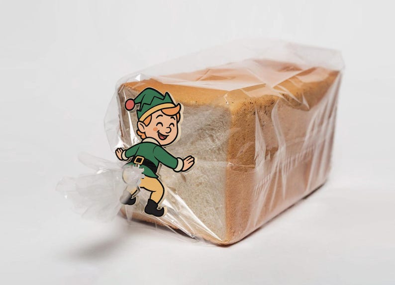 Christmas Bread Bag Clip Holder SVG, Funny Holiday Bag Clips, Xmas Food ...