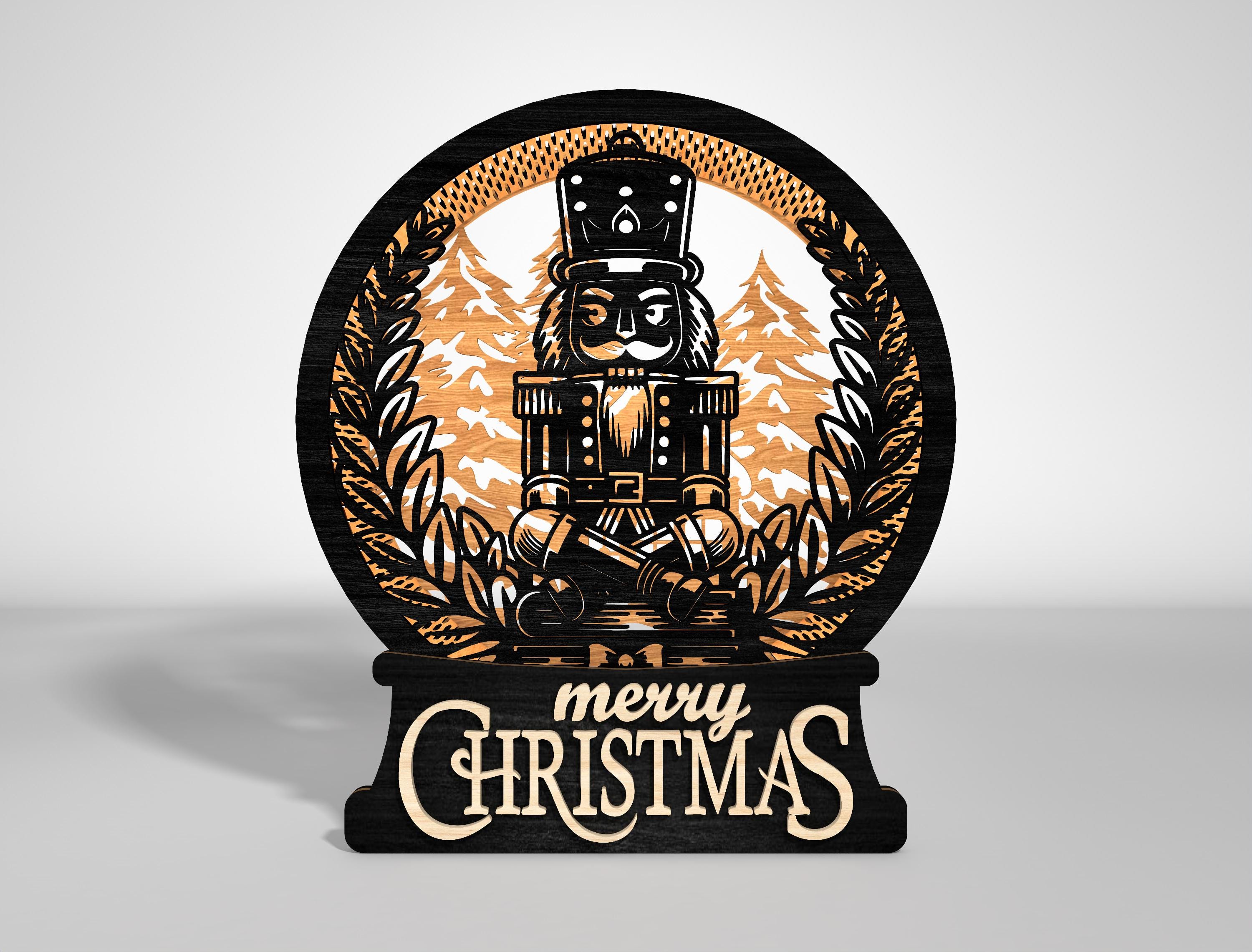 Scene Christmas Lantern, Lamp Snowy Candle Holder, Winter Wonderland ...