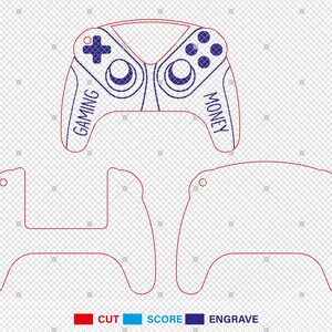 Gaming Controller Money Holder Ornament Cut File Svg,gaming Money ...