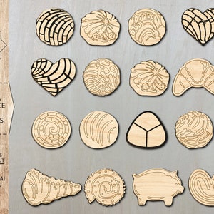 Concha Pan Dulce Stud Earrings Bundle SVG , Talavera Earrings Svg ...