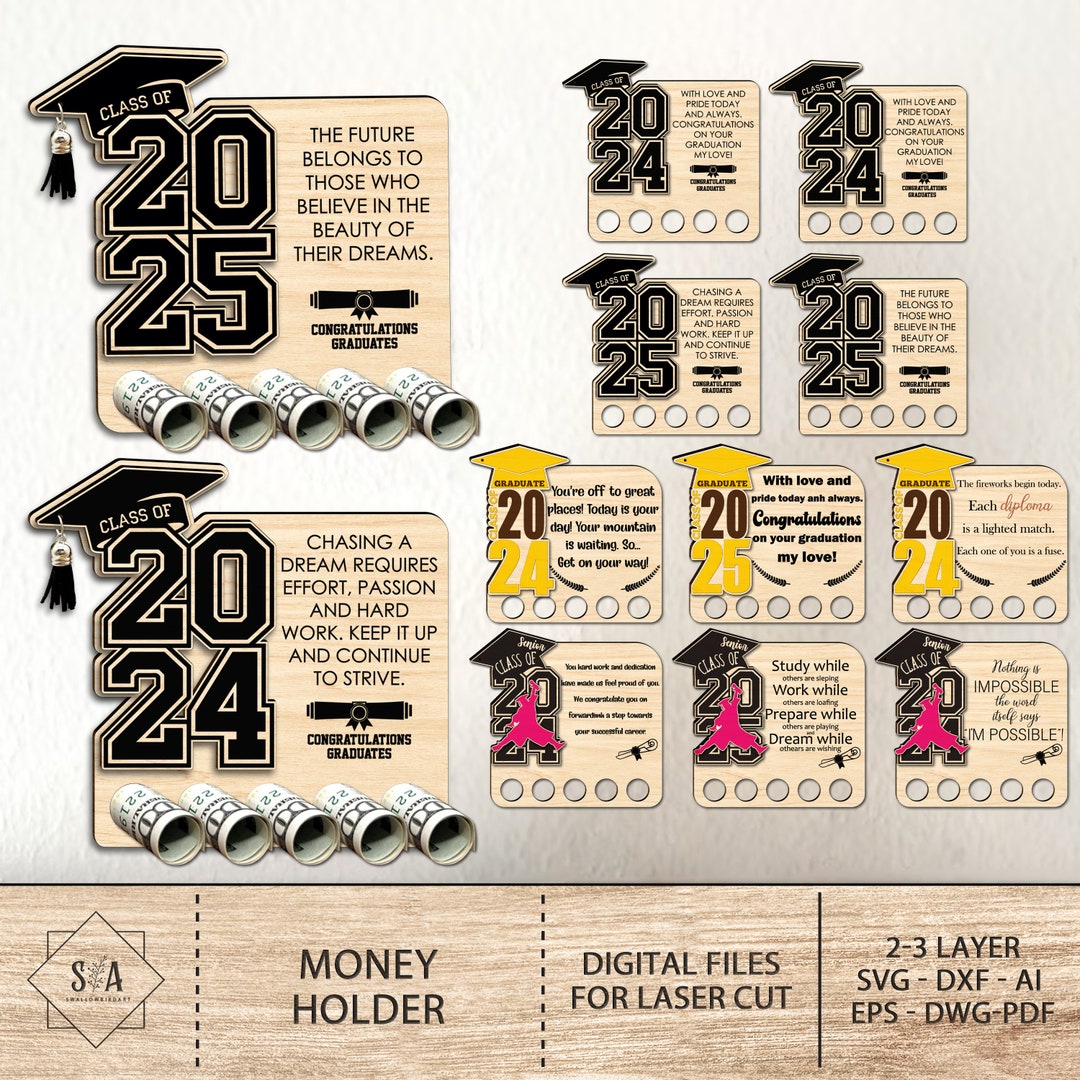 Graduation Card Money Holder Svg, High School Svg, College Grad Gift ...