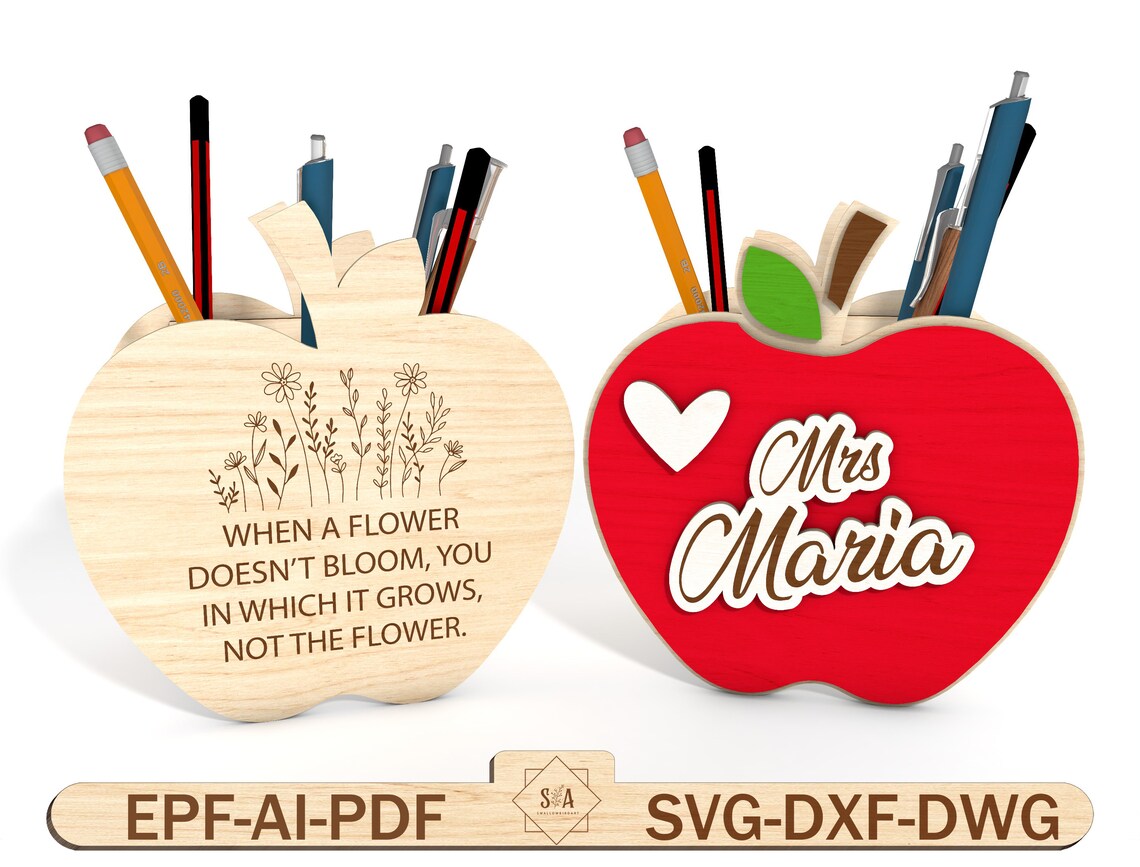 Pencil Teacher SVG Laser Cut, Teacher's Day Gift, Teacher Appreciation ...