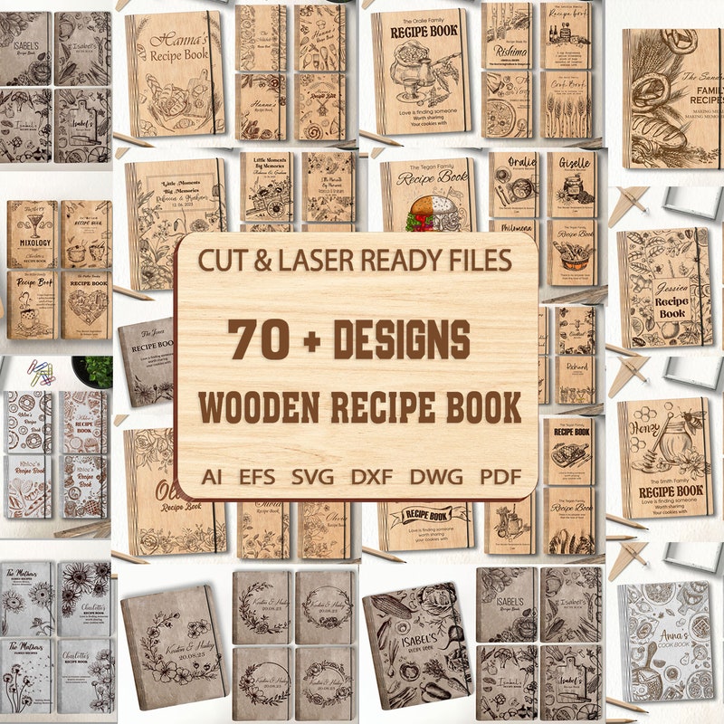 Wooden Book Cover - Etsy