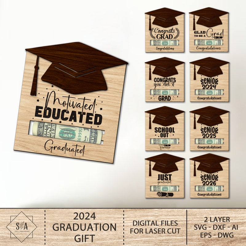 Graduation Card Svg - Etsy