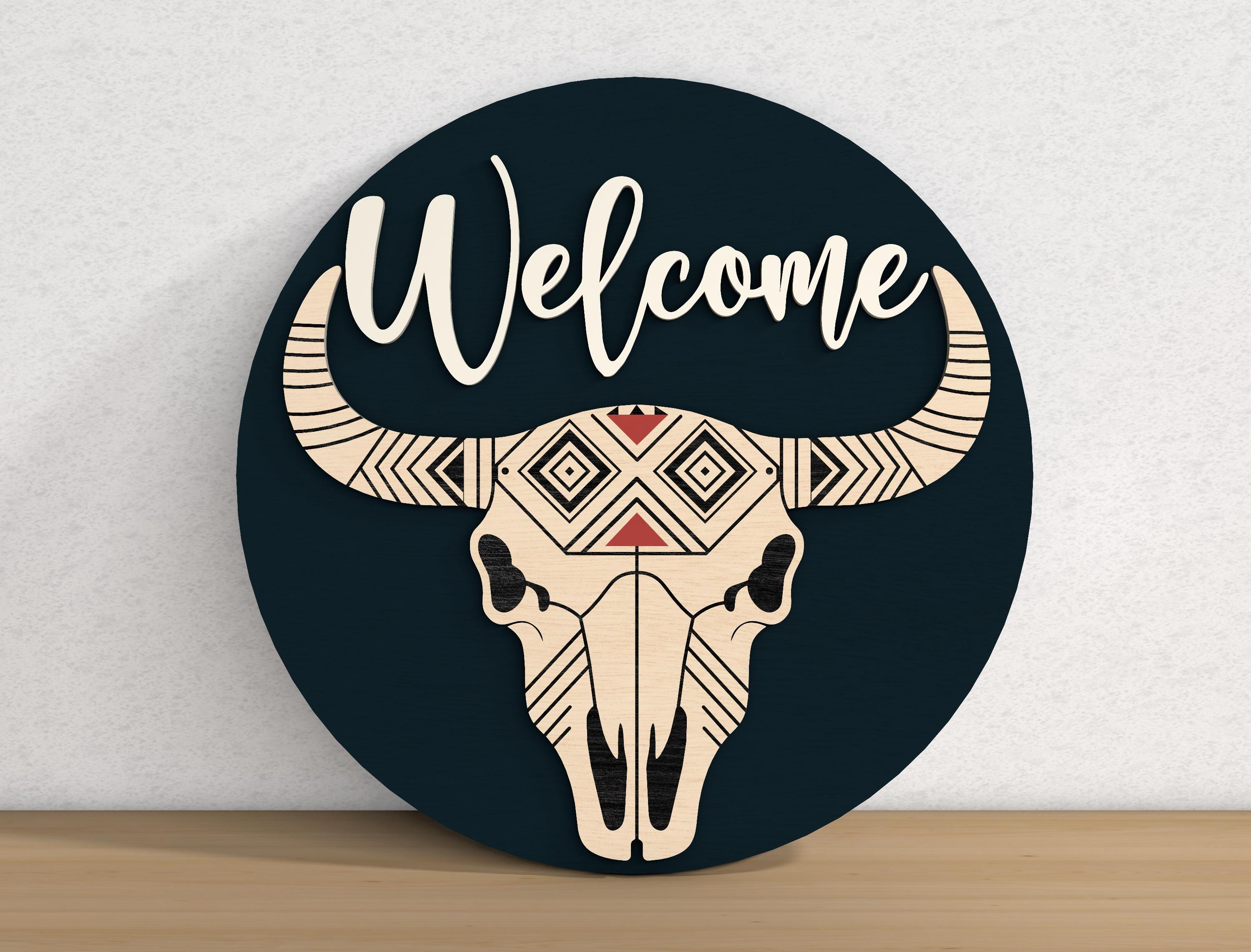 Southwestern Door Sign Bundle SVG, Howdy Pumpkin Cowboy Boots Welcome ...