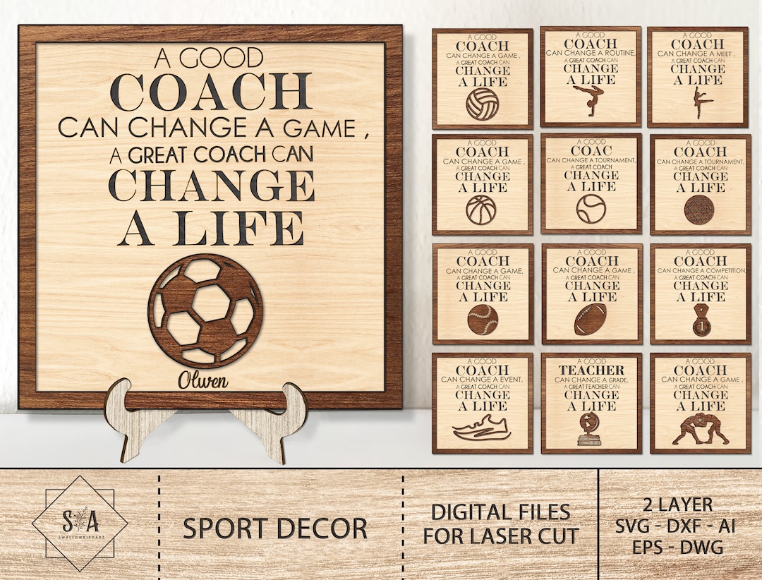 A Good Coach Svg, Teacher Can Change A Game Svg, Meet, Tournament ...