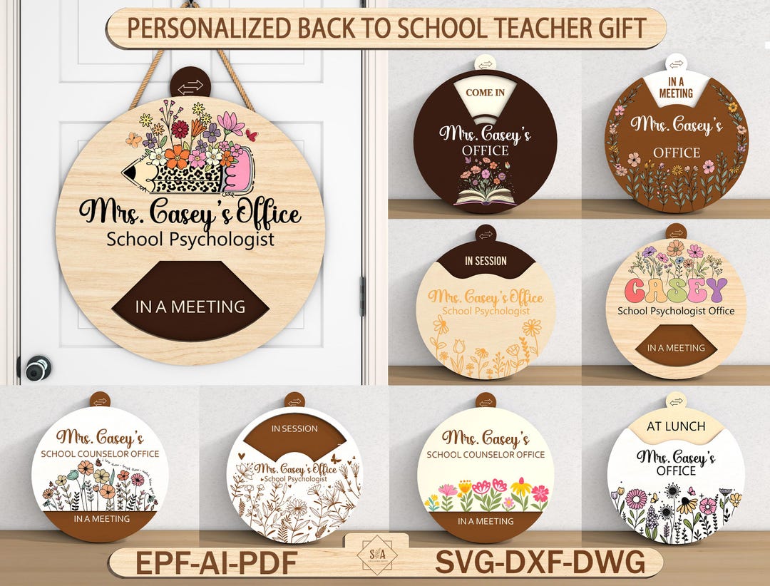Personalized Back to School Teacher Gift, Custom Rotating Teacher Name ...
