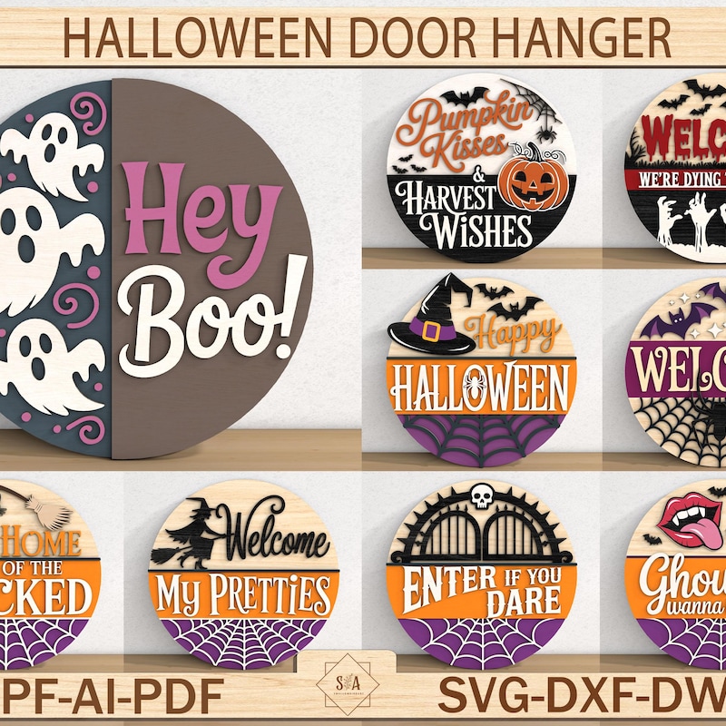 Ghost Door Hanger Dxf File - Etsy