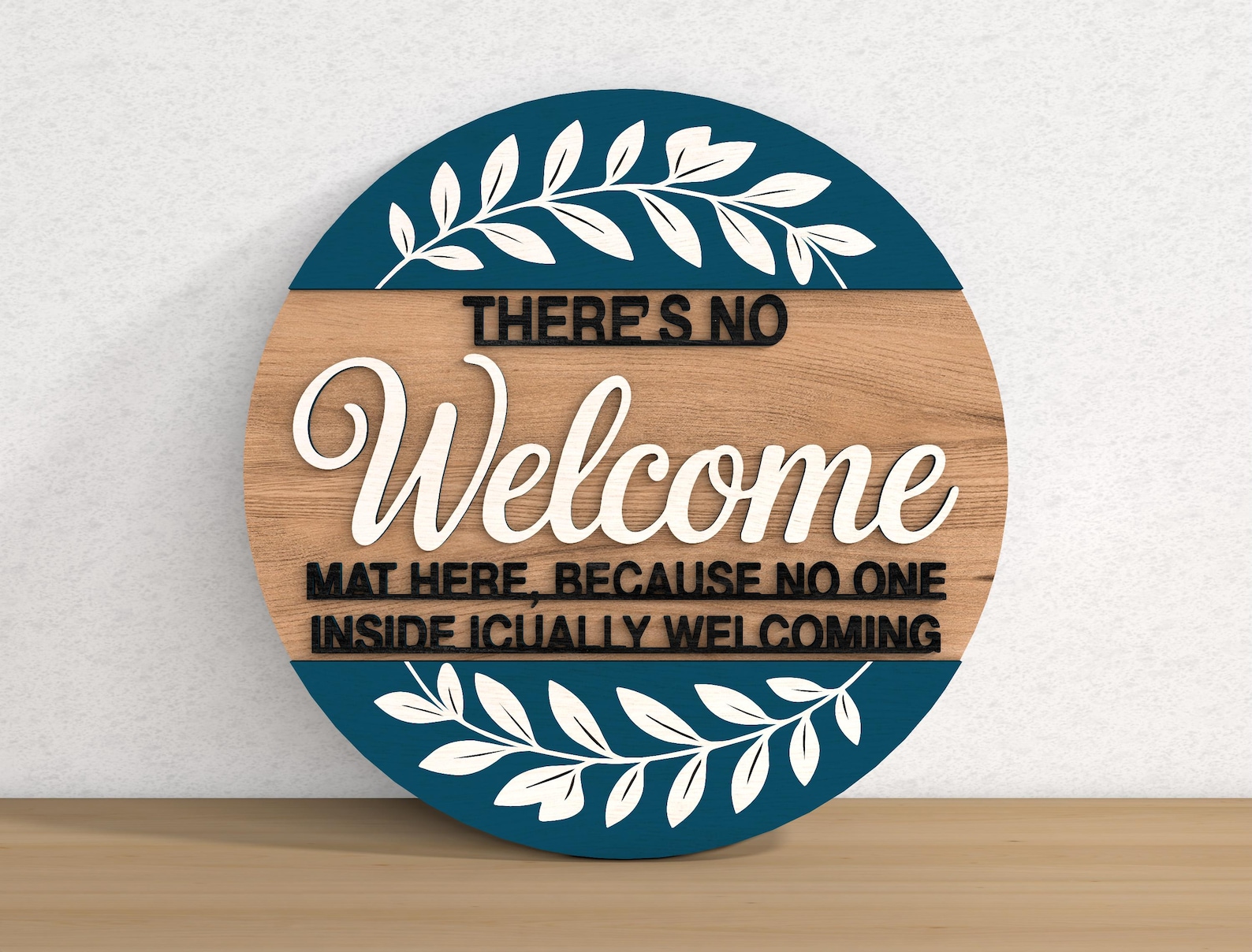Funny Welcome Door Sign SVG, Humor Welcome-ish Laser Cut Files, Home ...