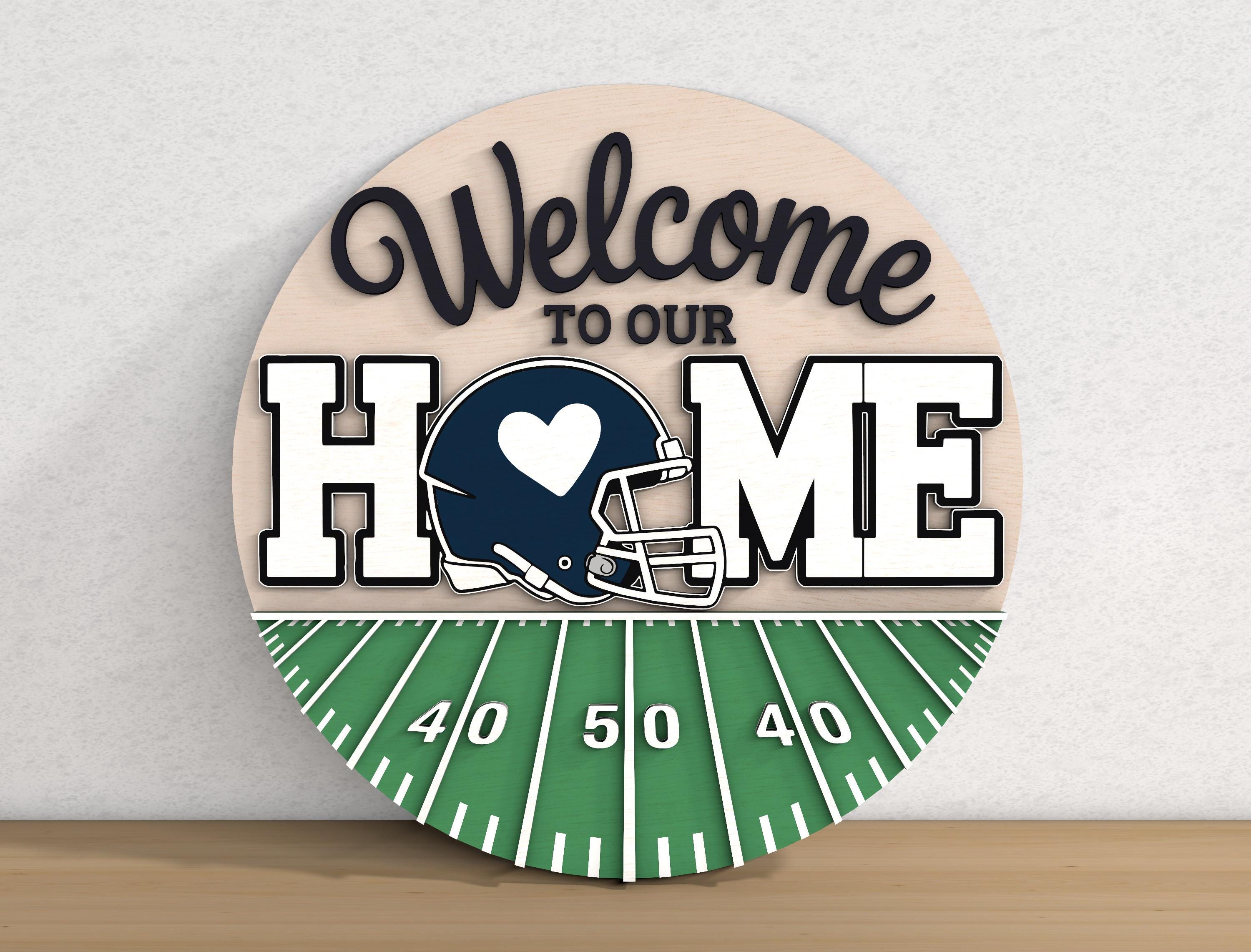Sports Door Sign Laser Cut File Svg Bundle, Football,baseball,golf Door ...