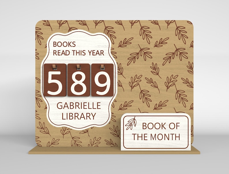 Personalized Books I Read This Year Counter SVG Bundle, Custom Books ...