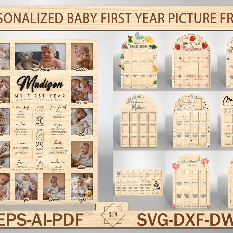 Kids Frame Year by Year - Etsy