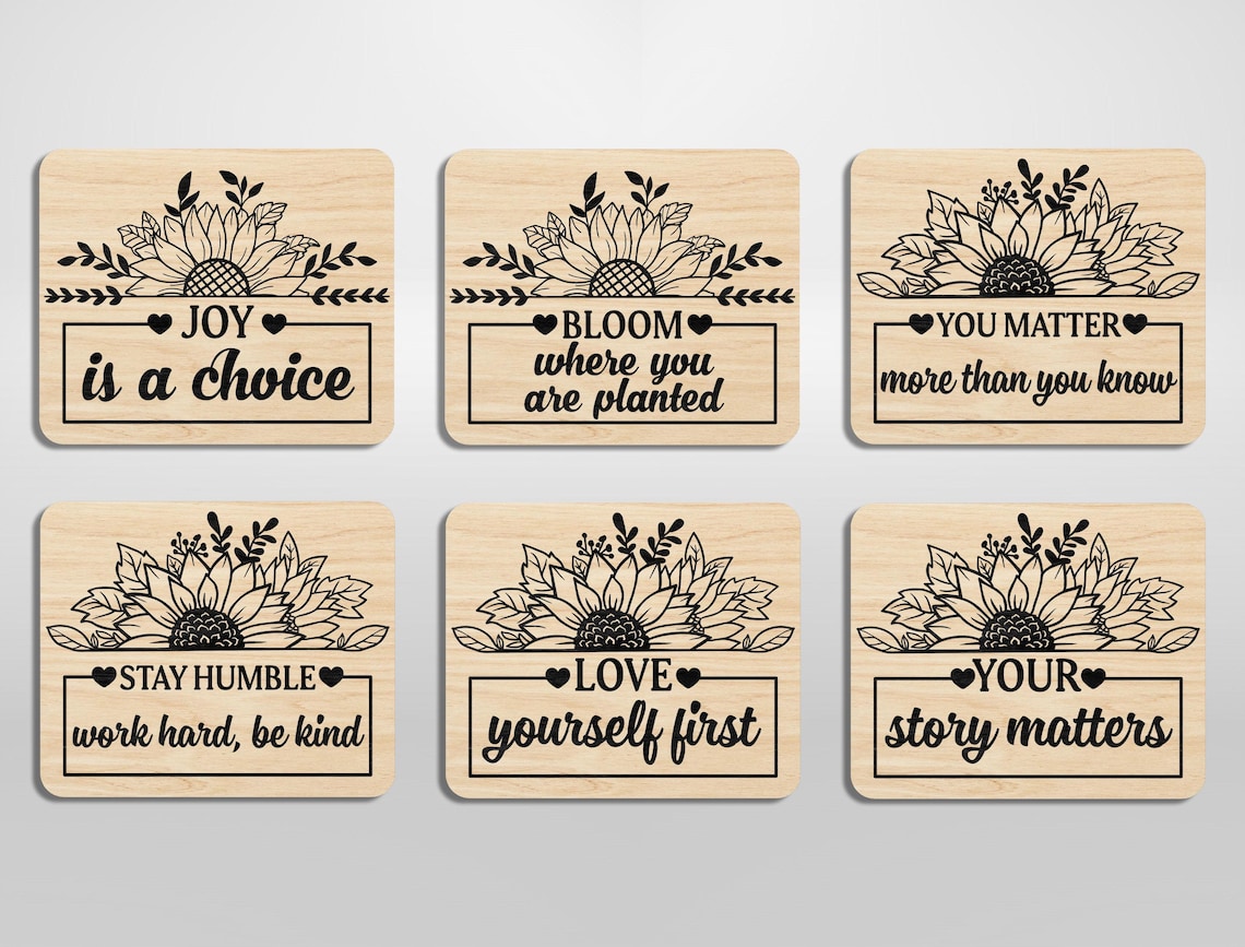 Motivational Fridge Magnet SVG, Inspirational Quote Laser Cut File ...