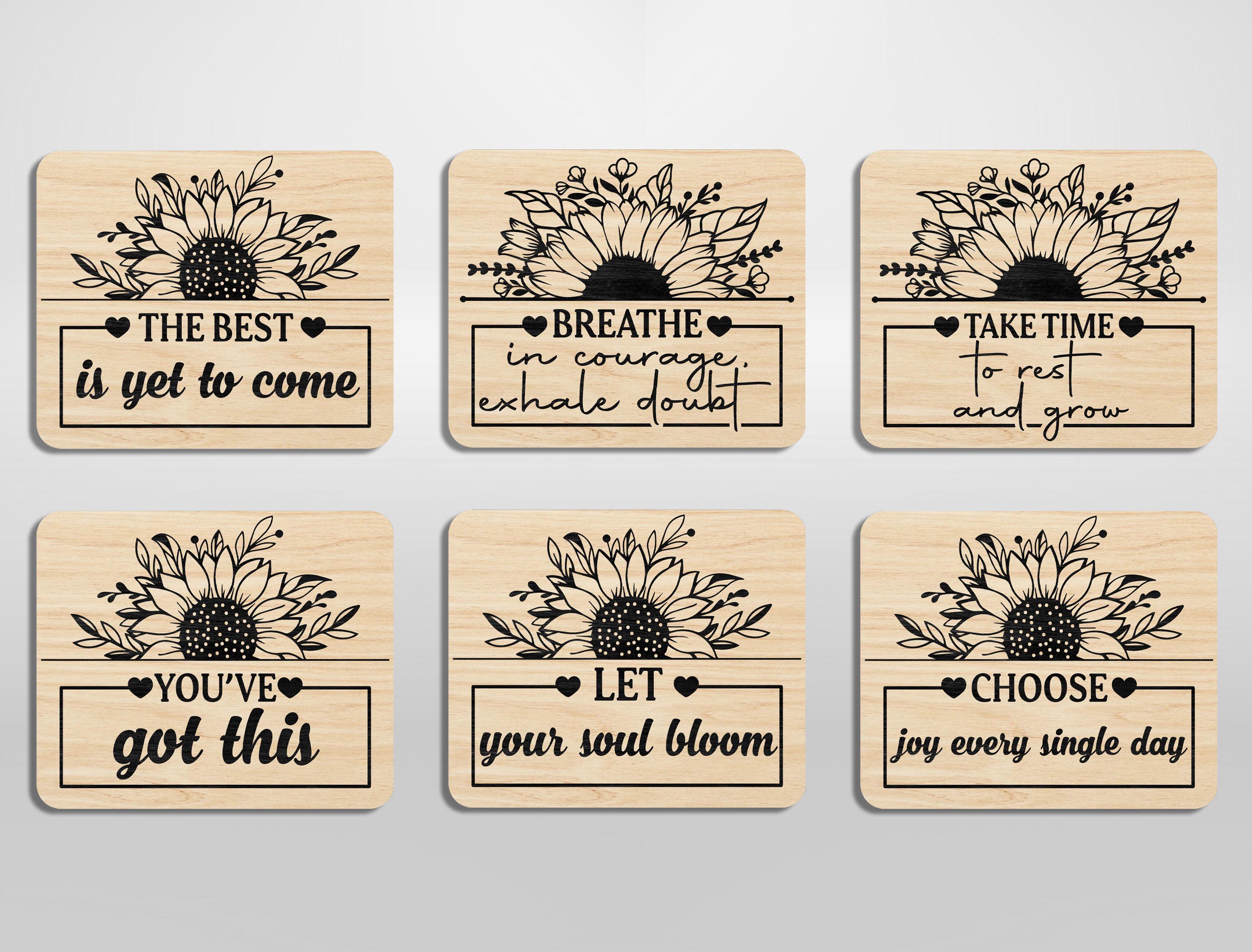 Motivational Fridge Magnet SVG, Inspirational Quote Laser Cut File ...