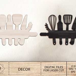 Kitchen Decor Svg, Kitchen Decor Laser Cut File, Kitchen Decor ...
