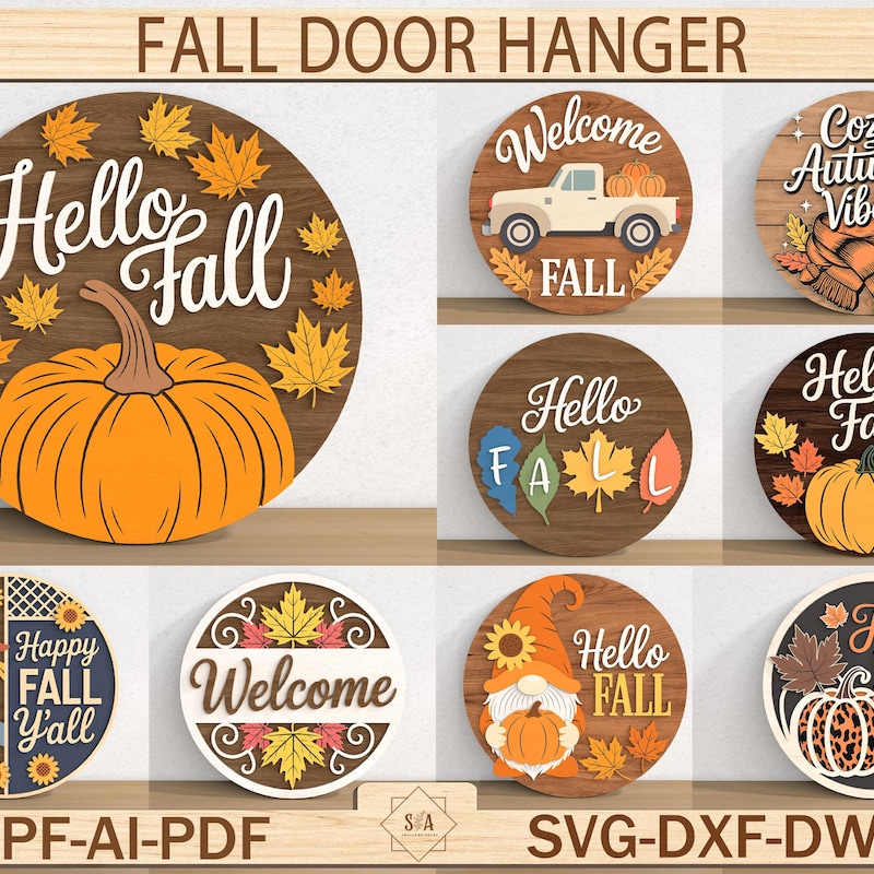 Hello Fall Sign - Etsy