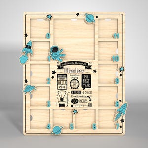 Personalized Baby First Year Picture Frame, Baby Photo Collage, Monthly ...